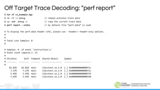 LAS16-210: Hardware Assisted Tracing on ARM with CoreSight and OpenCSD | PDF