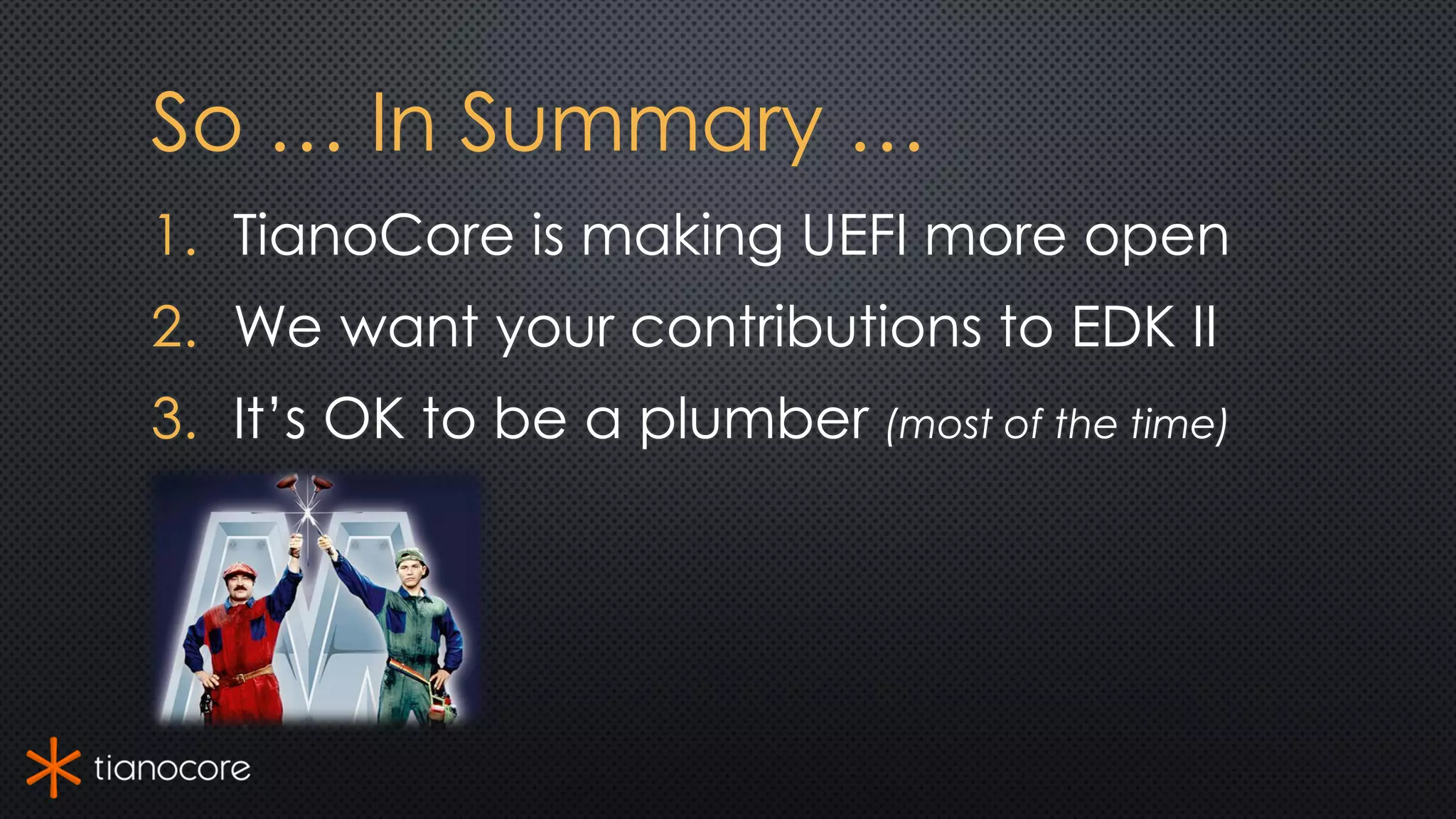 LAS16-400K2: TianoCore – Open Source UEFI Community Update | PDF