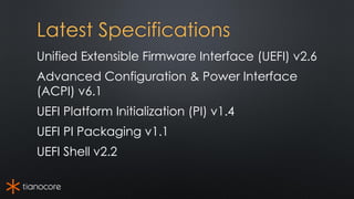 LAS16-400K2: TianoCore – Open Source UEFI Community Update | PDF