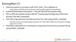 LAS16-504: Secure Storage updates in OP-TEE | PDF