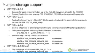 LAS16-504: Secure Storage updates in OP-TEE | PDF