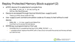 LAS16-504: Secure Storage updates in OP-TEE | PDF