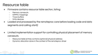 LAS16-TR06: Remoteproc & rpmsg development | PPT