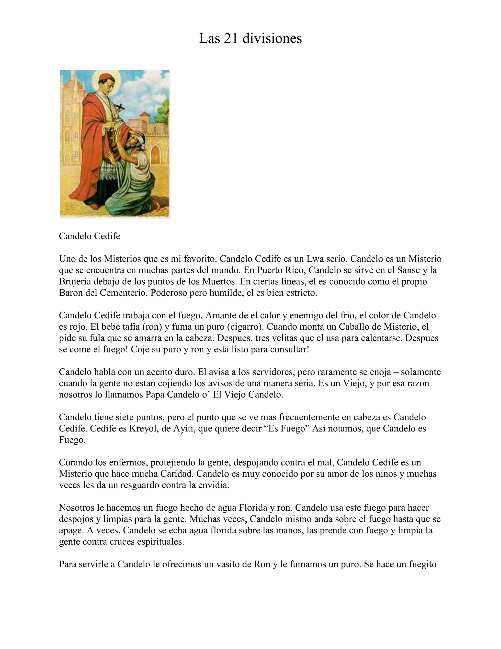 Las 21 divisiones | DOCX