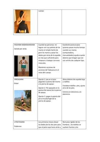 Las 25 posturas basicas | DOC