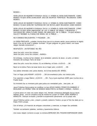 Las 3 diferencias abismales entre la entrega de la Tora Santa y Divina ...