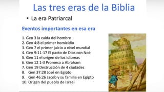 "las 3 eras de la Biblia" | PPTX