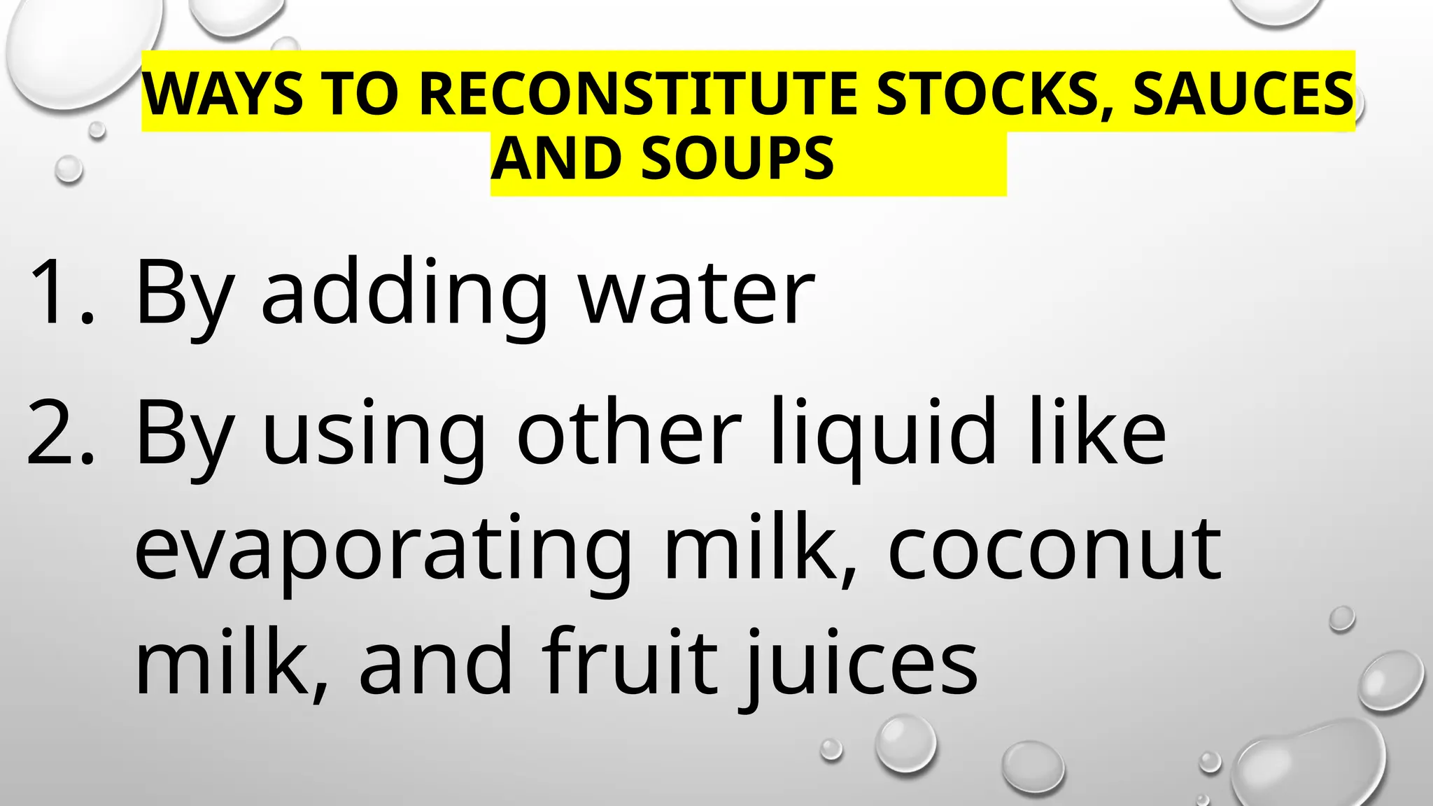 LAS 4. Cookery 10 - Storing Stocks, Soups and Sauces pptx | PPTX