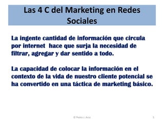 Las 4 c del marketing en redes sociales | PPSX