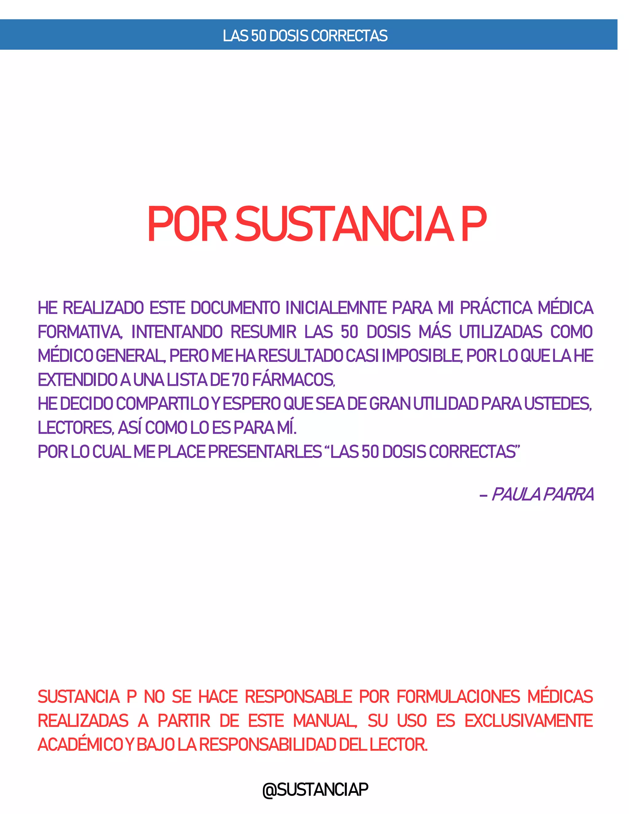 Las 50 dosis correctas | PDF