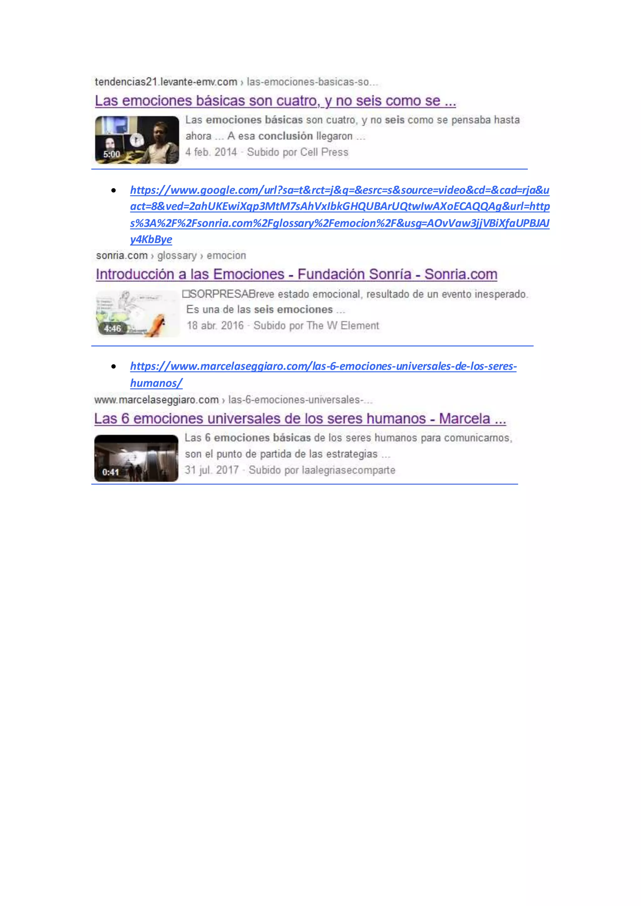 Las 6 Emociones Basicas Pdf