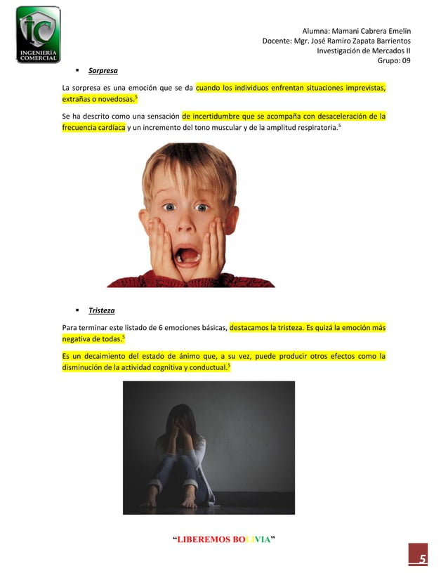 Las 6 emociones basicas de paul ekman | PDF