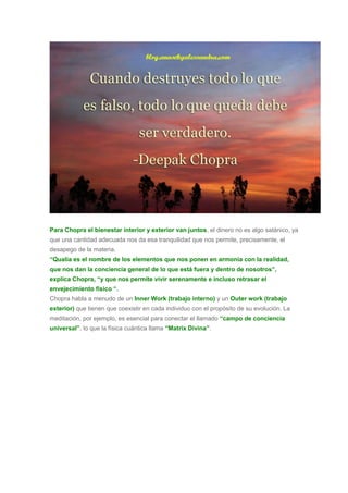 Las 7 leyes espirituales del éxito de deepak chopra | PDF