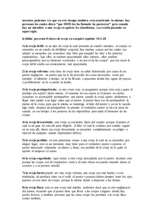 Las 8 clases de ovejas en la biblia | DOCX