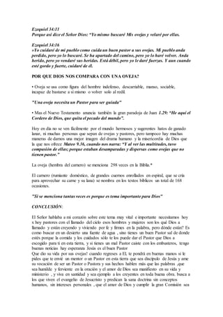 Las 8 clases de ovejas en la biblia | DOCX