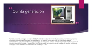 Las 8 generaciones de computador https | PPT
