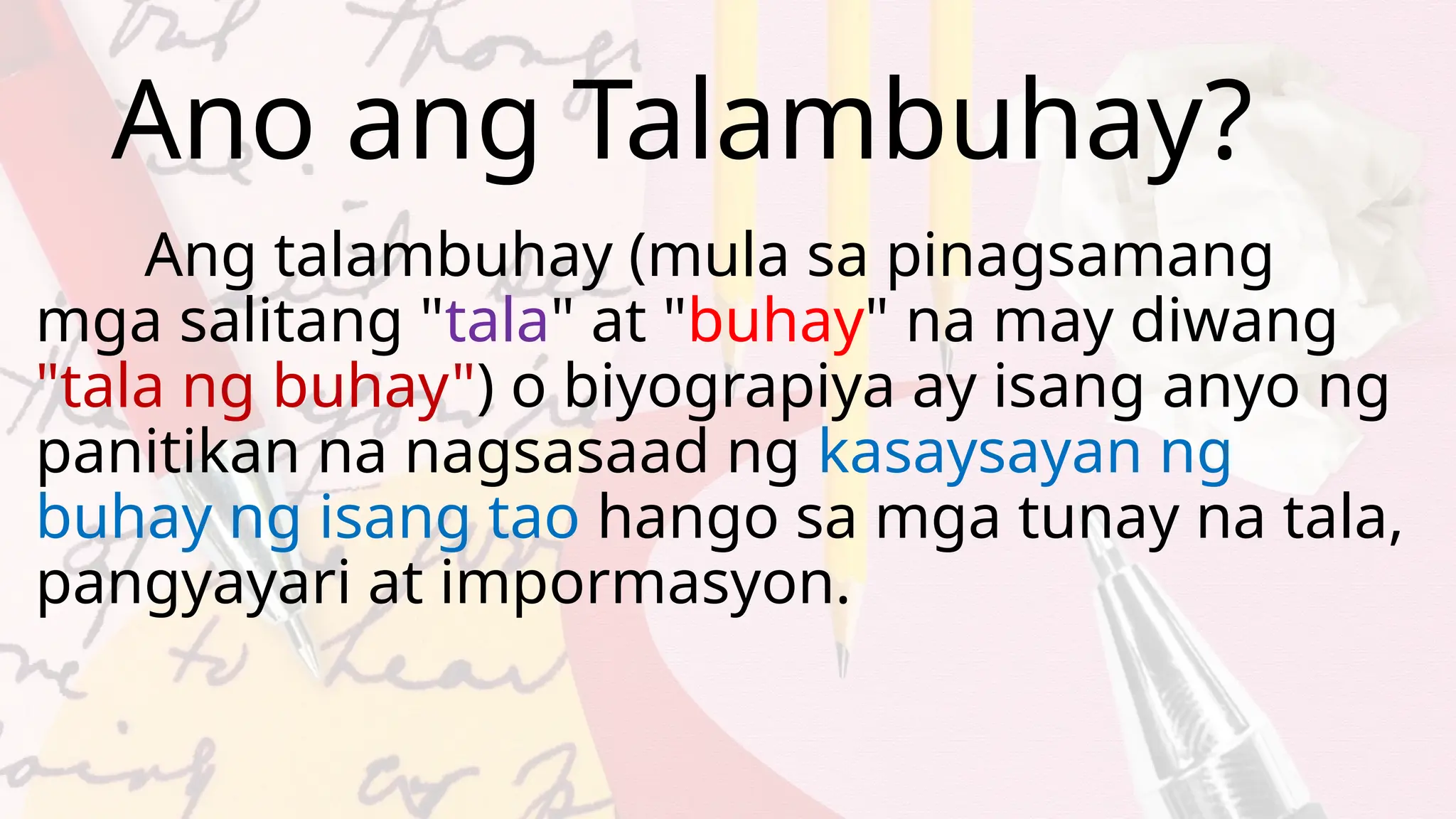 LAS #8 Pagsulat ng Talambuhay - Filipino 4 | PPTX