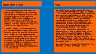 Las 8 regiones naturales del perú | PPTX