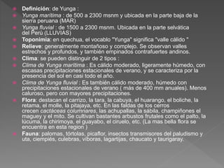 Las 8 regiones naturales de perú | PPTX