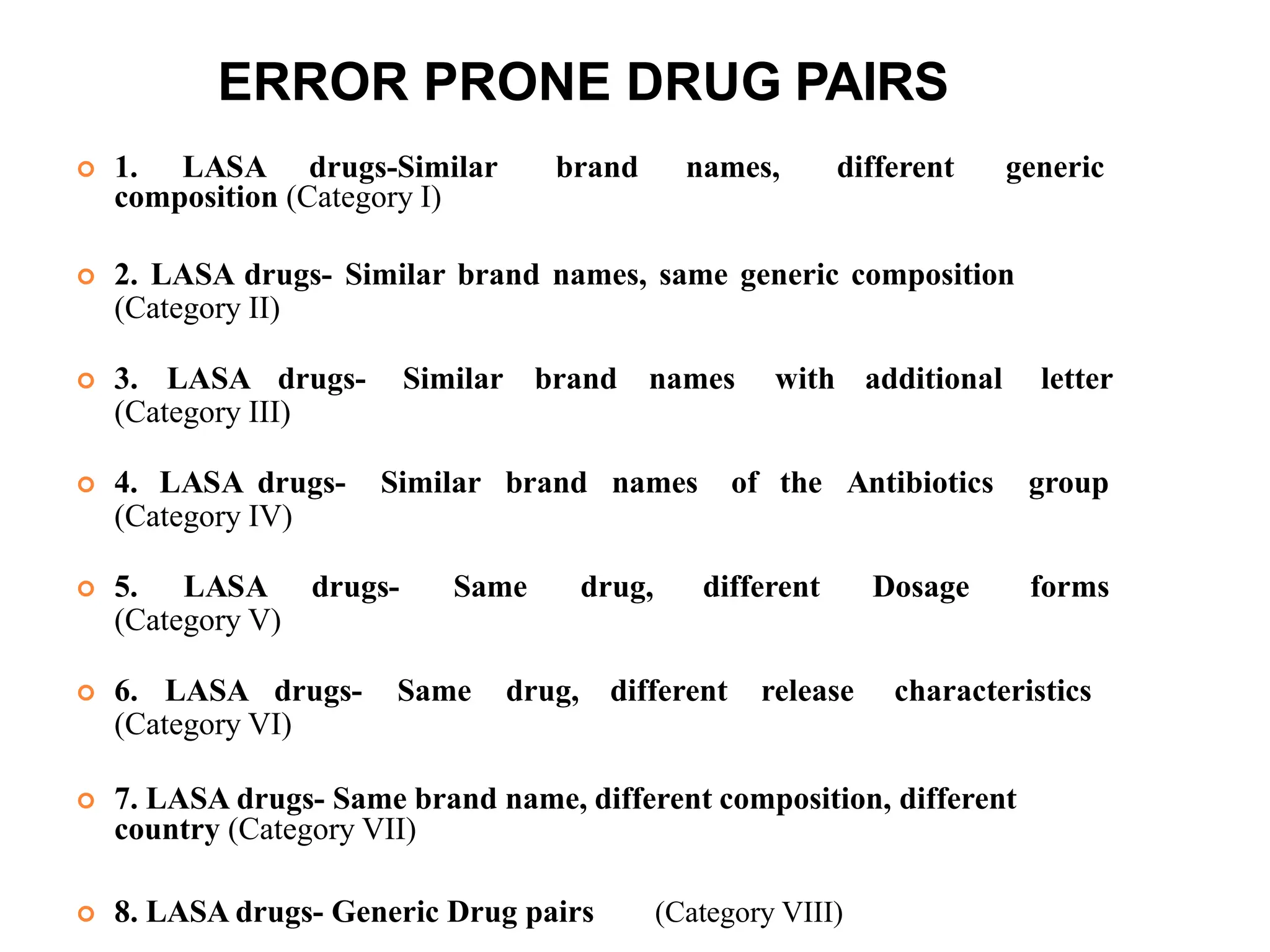 LASA (LOOK A LIKE SOUND A LIKE) MEDICINES | PPTX