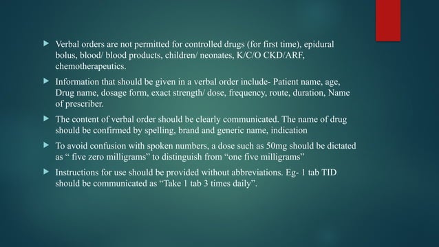 ADVERSE DRUG REACTIONS, ADE, LASA drugs, VERBAL ORDER AND DOCUMENTATION ...