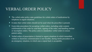 ADVERSE DRUG REACTIONS, ADE, LASA drugs, VERBAL ORDER AND DOCUMENTATION ...