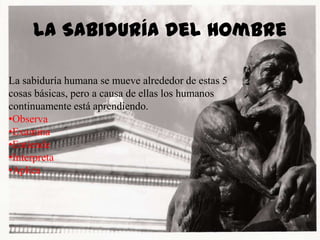 La sabiduria | PPTX