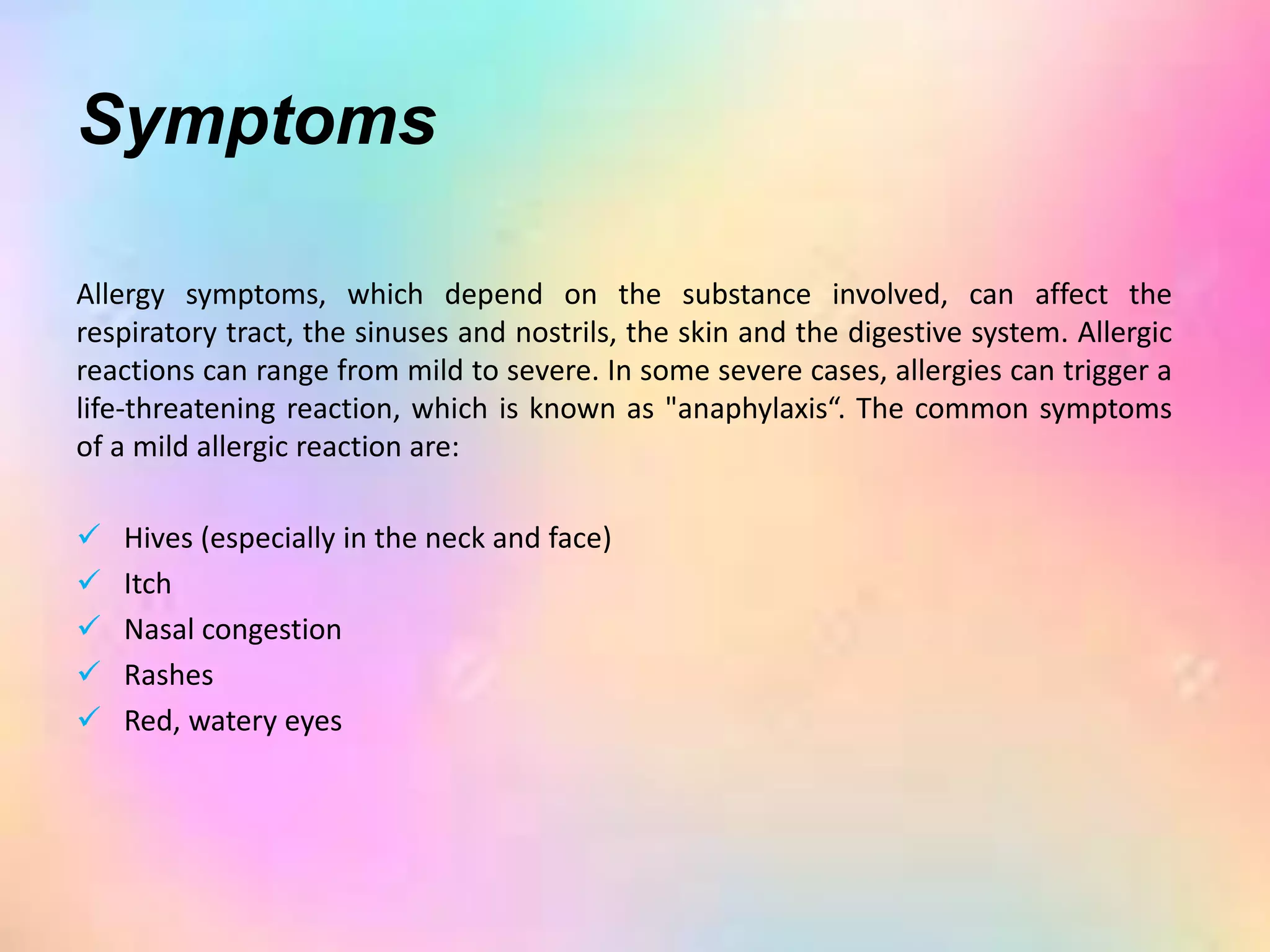 The allergies | PPTX