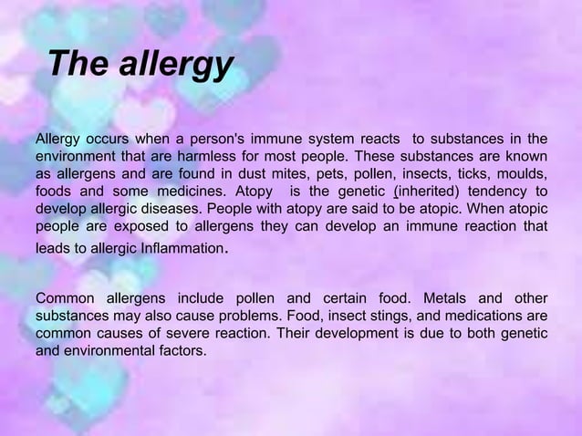 The allergies | PPT
