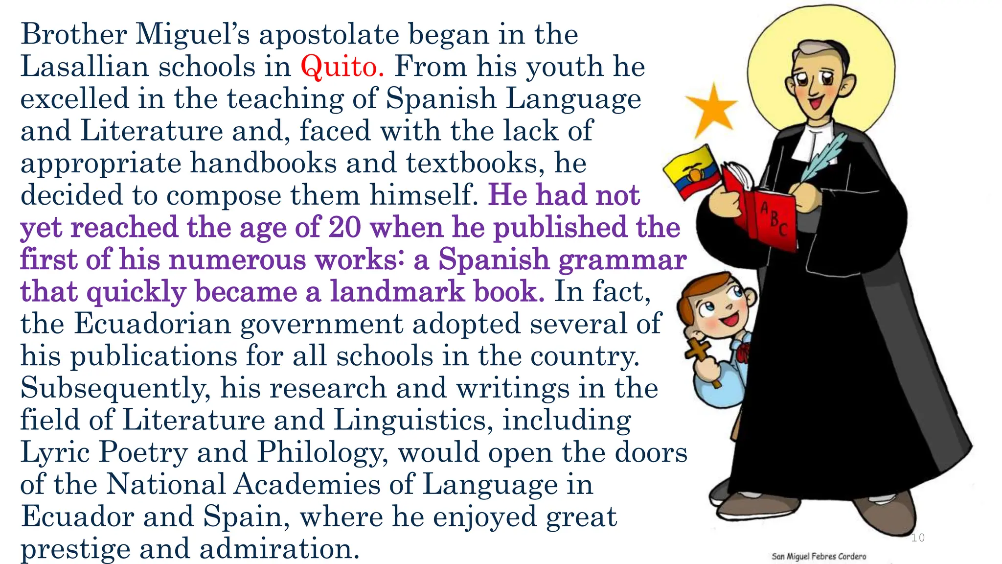 the life, vocation, and mission of the 3 la sallian saints | PPT