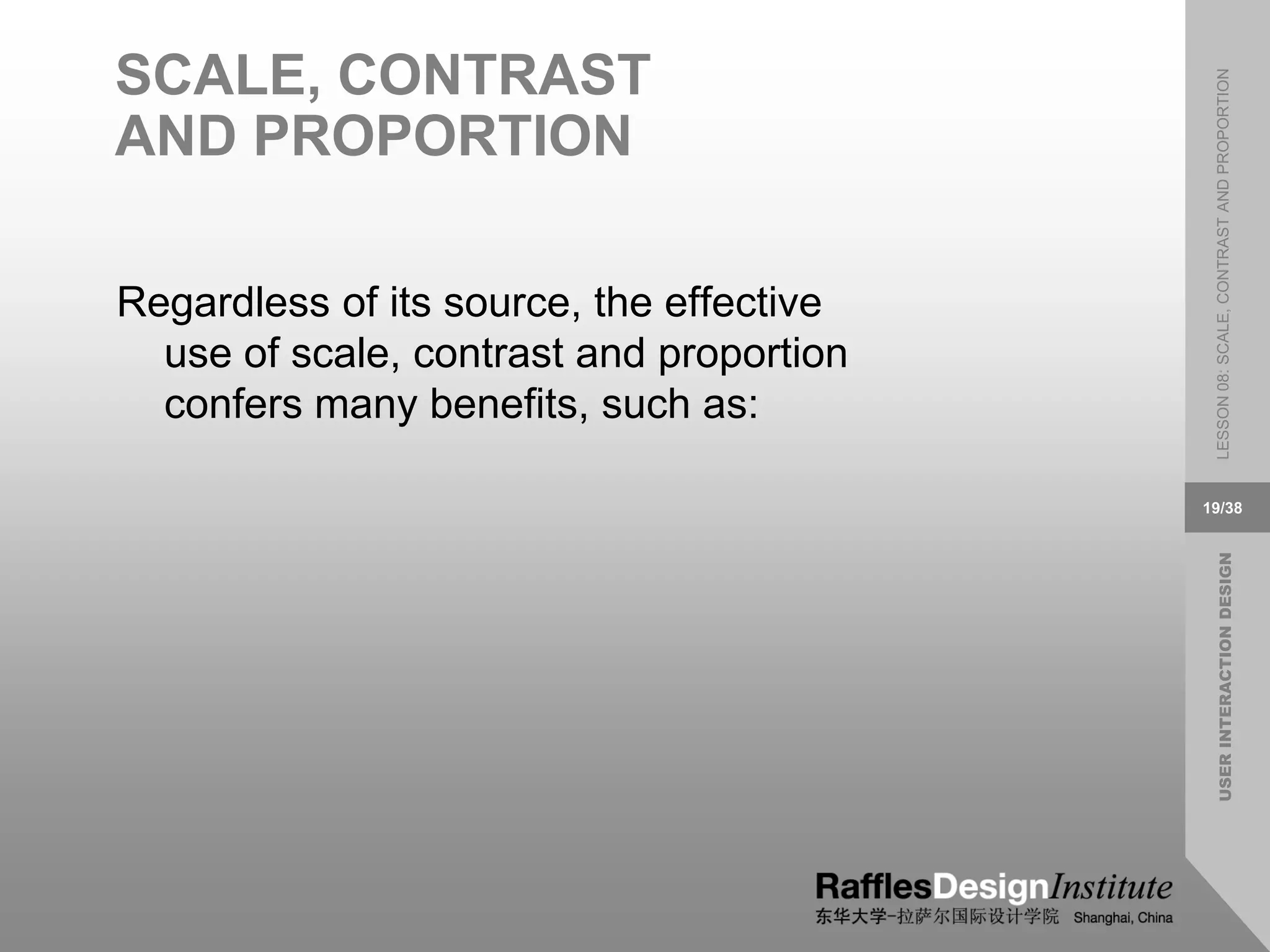 Communication-Oriented Interface Design Principles: Part II (User Interaction Design at Raffles ...