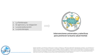 La salud mental 2024. Conferencia para pacientes. | PDF