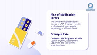 Presentation on Safe use of LASA medicine According to DRAP Guidelines.pptx