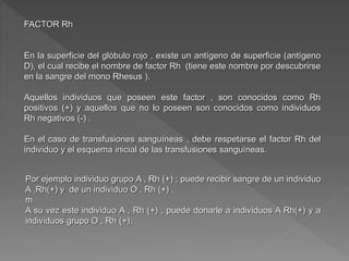 La sangre y sus elementos | PPTX