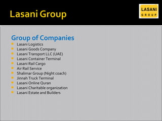 Lasani logistics presentation m | PPT