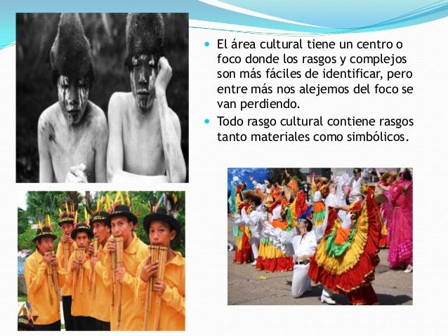 Las areas culturales y los elementos