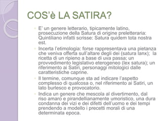 La satira | PPTX