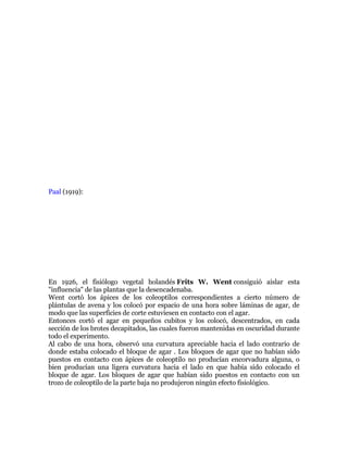 Las auxinas | DOCX