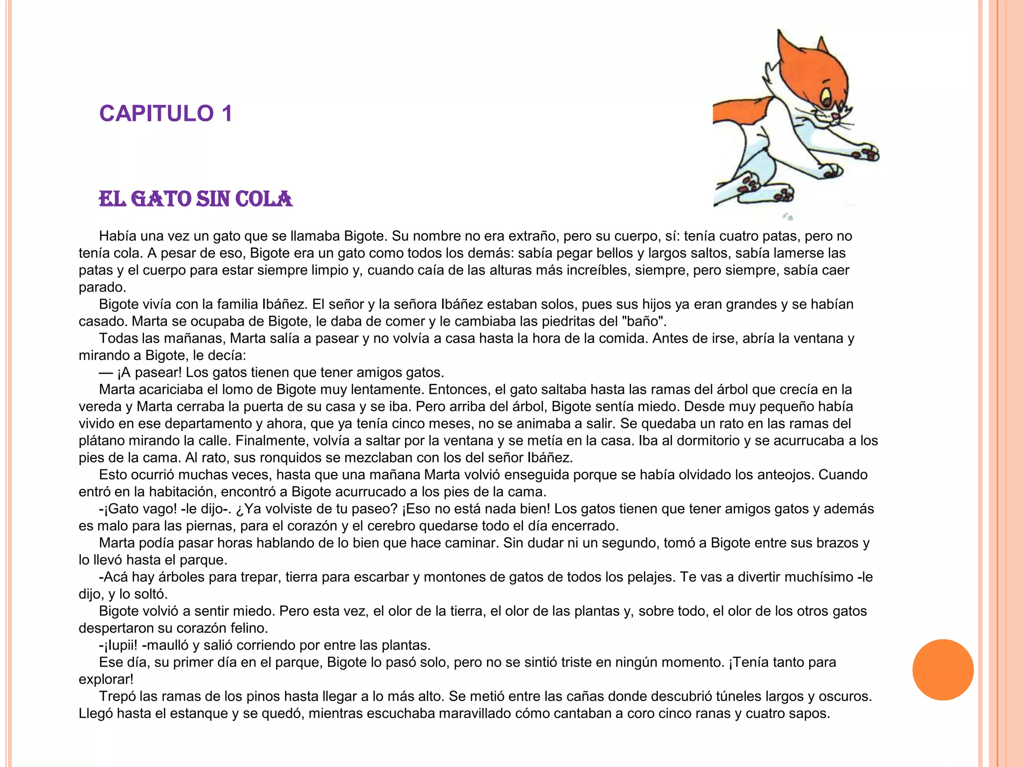 Las aventuras de bigote | PPTX