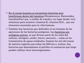 Las bacterias, presentacion | PPS