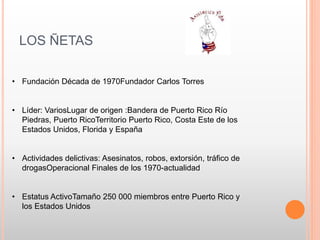 Las bandas latinas | PPTX