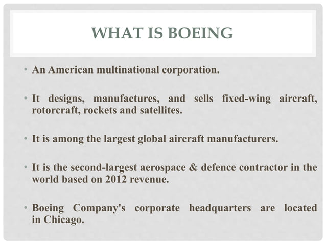 Boeing - Reliability Centered Maintenance | PPTX | Manufacturing ...
