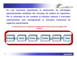 Las Cadenas Productivas Agroalimentarias | PDF