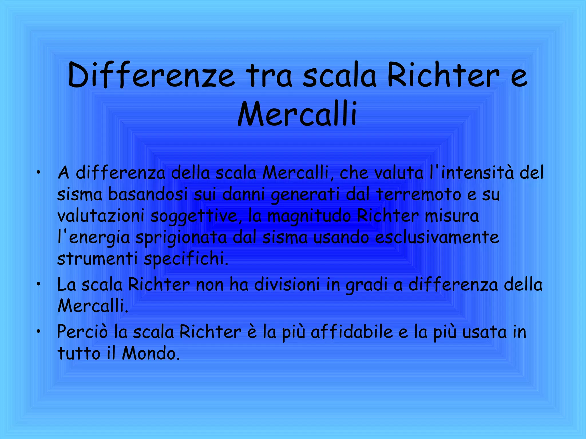 La scala mercalli e la scala richter | PPT