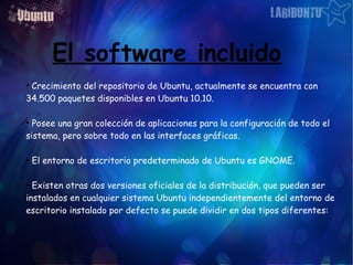 Las características de ubuntu | ODP