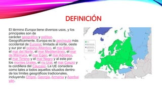 Las características geográficas de Europa.pptx