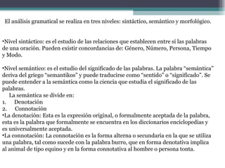 Las categorias gramaticales. | PPT