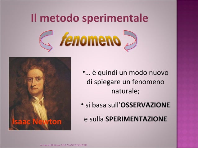 La scienza e il metodo sperimentale | PPT
