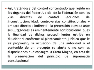 La scjn explica el sistema de control constitucional | PPTX