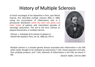 La sclerosi multipla: dalla diagnosi alla personalizzazione della ...